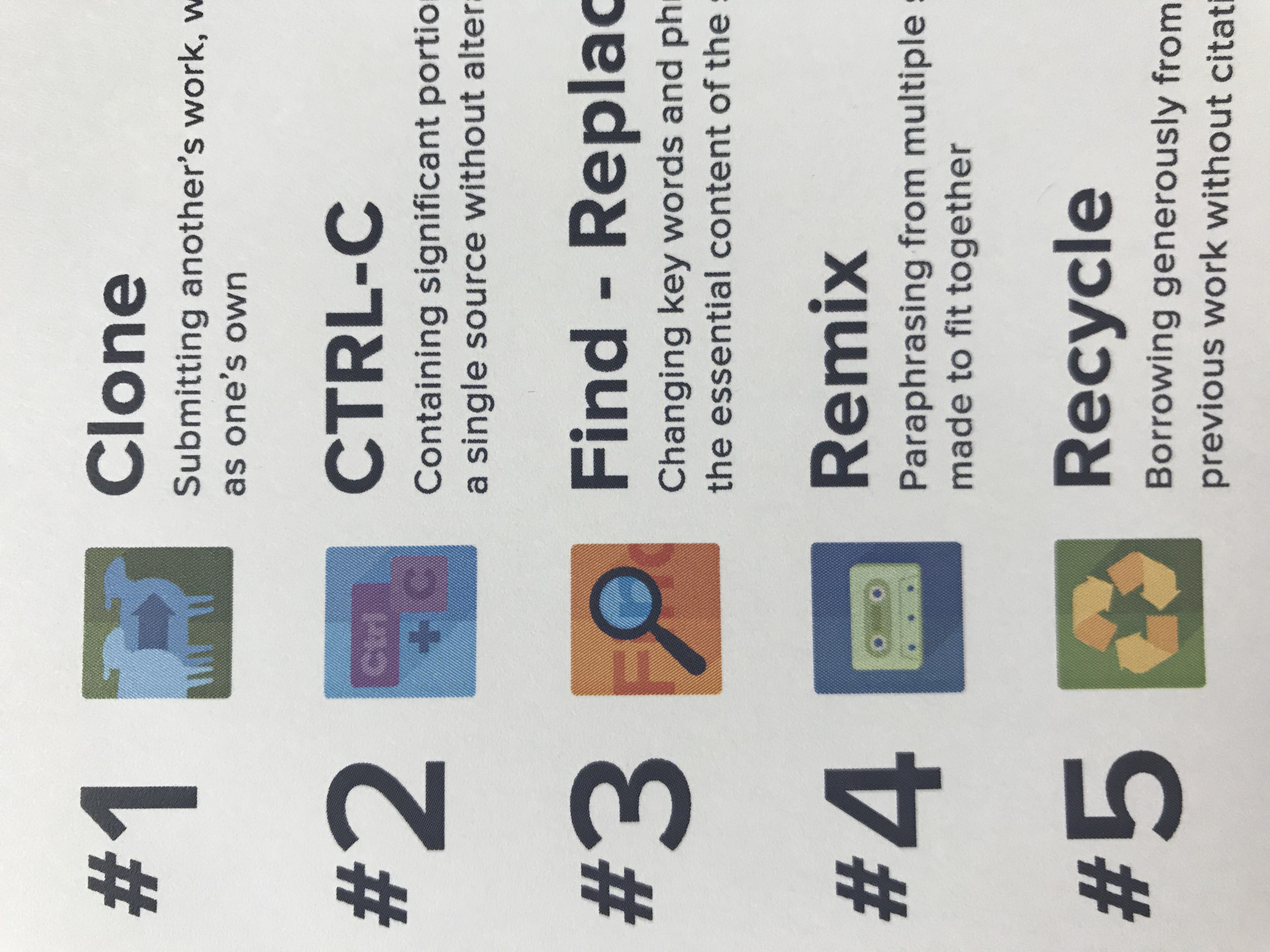 Paper: Plagiarism Spectrum Handout