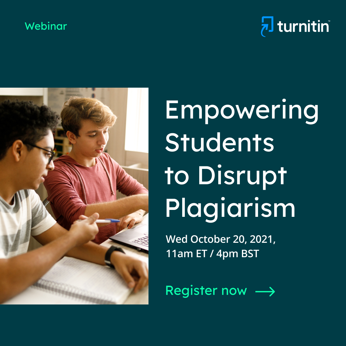 Empowering Students to Disrupt Plagiarism