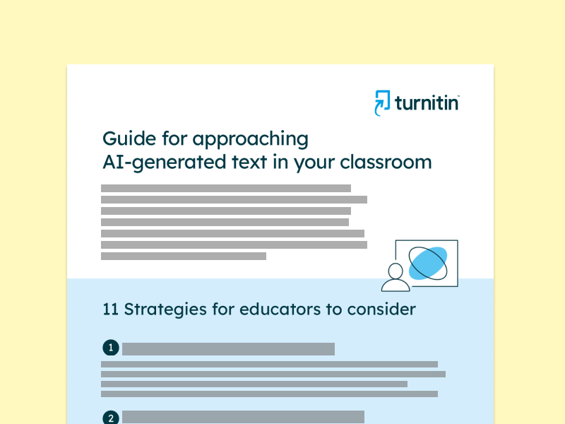 Guide for approaching AI-generated text in your classroom